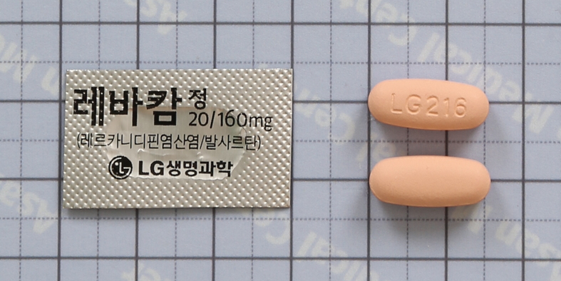 레바캄 정 20/160mg [1TAB] ( Levacalm tab 20/160mg [1TAB]) | 의약품정보 | 의료정보 ...