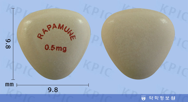 라파뮨 정 [0.5mg] ( Rapamune tab [0.5mg]) | 의약품정보 | 의료정보 | 건강정보 | 서울아산병원
